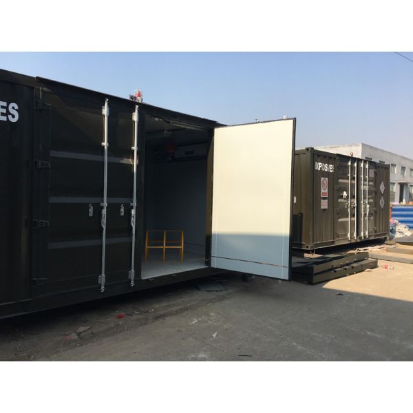 Black Shipping Container Military Climate Controlled Shipping Container ...