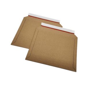 Quality Durable 600gsm Eco Friendly Rigid Mailers Kraft Stay Flat Mailers for sale