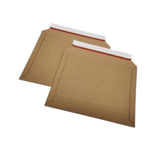 Quality Durable 600gsm Eco Friendly Rigid Mailers Kraft Stay Flat Mailers for sale
