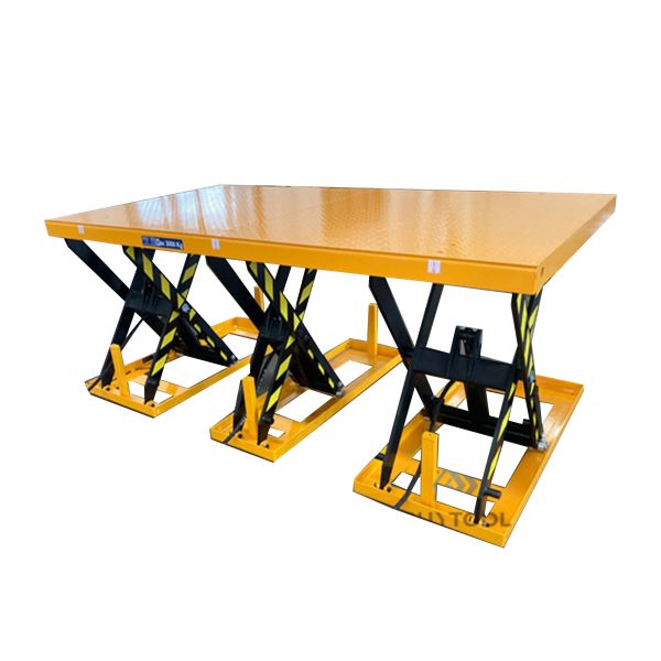Quality 3000kg 3 Ton Triple Scissor Lift Table 48 X 96 Hydraulic For Pallet Good Loading for sale