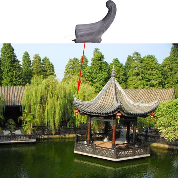 Quality Building Roofing Tiles Clay Material Chinese Architectural Ornaments for sale