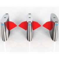 Quality High Speed Flap Turnstile Gate Optical Barrier System Customizable for sale