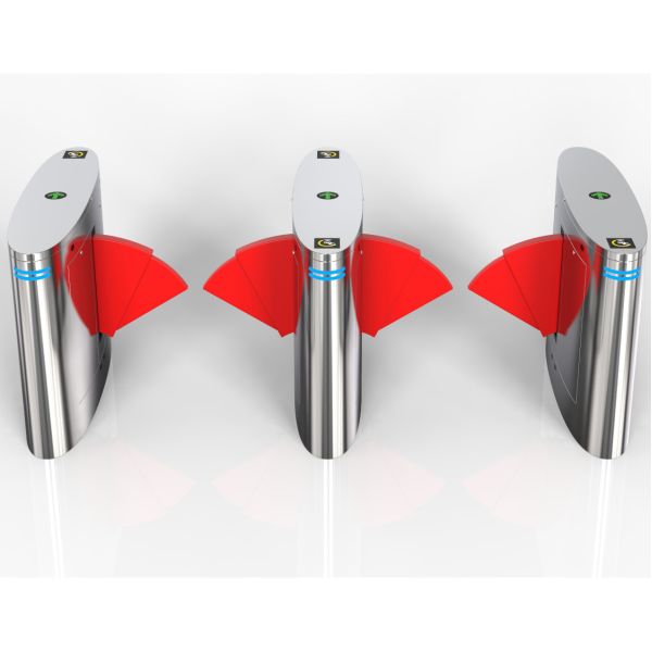 Quality High Speed Flap Turnstile Gate Optical Barrier System Customizable for sale