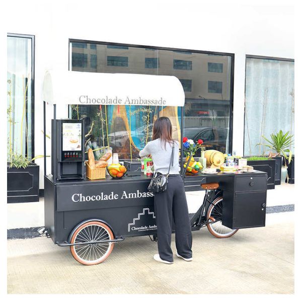 Quality Mobile Coffee Food Vending Cart with 220V/380V Voltage and Customized Cooking Equipment for sale
