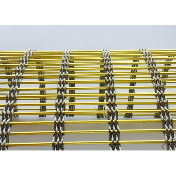 Quality Anodic Oxidation Stainless Steel Architectural Mesh Aluminum Metal 7mm 50m for sale