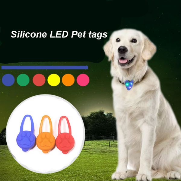 Quality Waterproof Silicone LED Light Pet Collar Clip On Light Dog Collar Pet Safety Night Light for sale