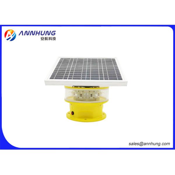 Quality Flash Mode Solar Powered Aviation Lights / Aircraft Obstruction Lights for sale