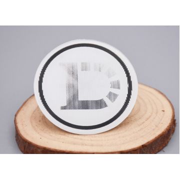 Quality Silicone Rubber Backing, Printed With A Black Reflective Logo,For Clothing for sale