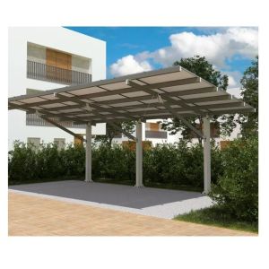 Quality Anodized High Pre-assembled 5kw Aluminum Carport Rack Solar Parking Garage for for sale