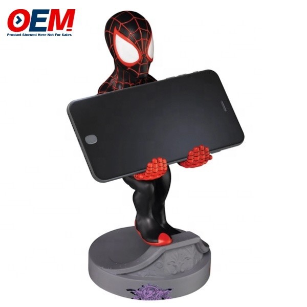 Quality Spidman Mobile Phone Holder Made Desk Office Home Desktop Toy OEM PVC Phone Holder Figure for sale