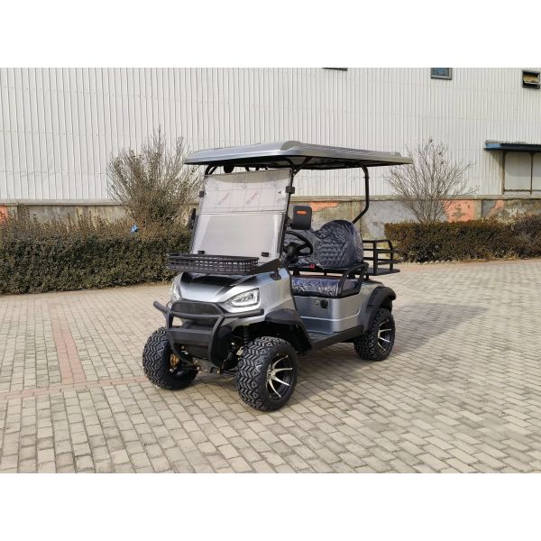 Quality Silver Gray Golf Cart Epitome of Luxury and Comfort Setting Trend in End Driving Elevating Your Leisure Experienc for sale