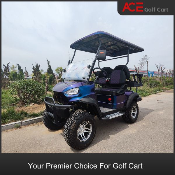 Quality 40km/H Four Seater Electric Golf Cart With Self Adjusting Rack And Pinion Steering for sale