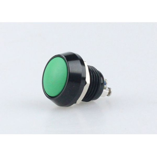Quality 1NO 2A 36V DC Aluminum Push Button Switch Screw Terminal Good Press Performance for sale