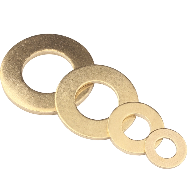 DIN 125 Plain Round Brass Material Flat Washer Screw Bolt Electrical Connections Fasteners