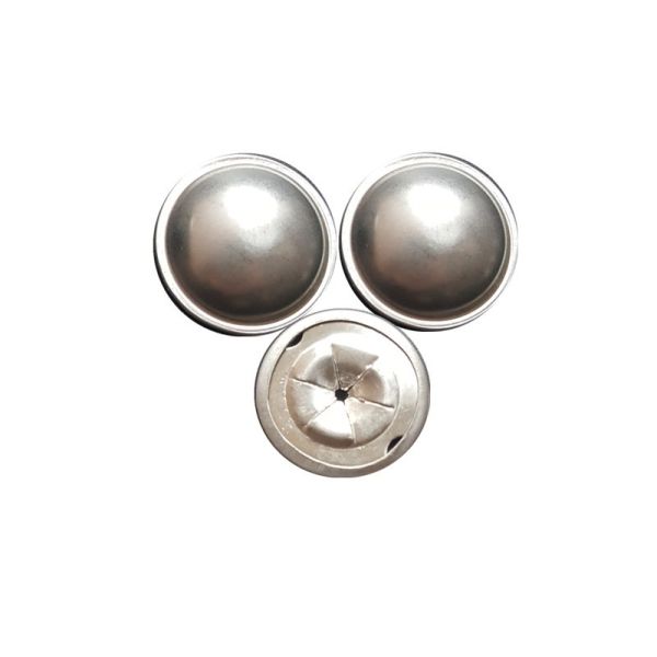 Quality Custom Stainless Steel Self Locking Dome Cap Washer For Insualtion Pin 22mm Dia for sale