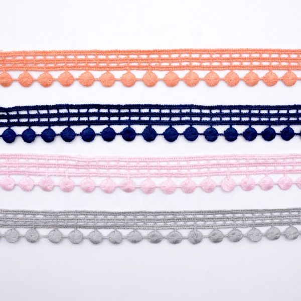 Quality Home Textile 2cm Gimp Cotton Lace Trim Guipure for sale