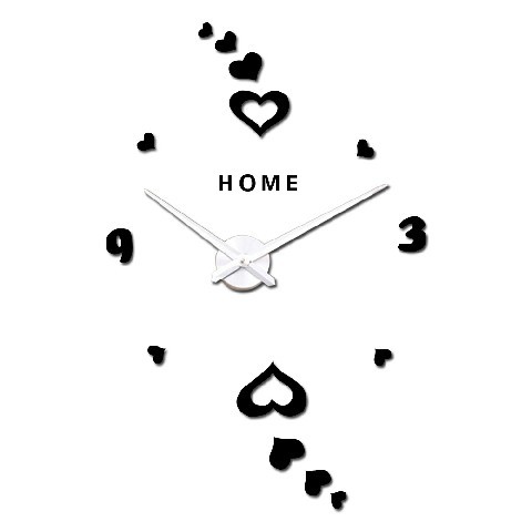 Quality Arabic Digital Heart Romantic Wall Art Clock Home Decor Large 3D Hanging Wall for sale