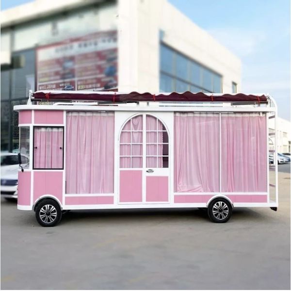 Quality Electric Mobile Hair Salon Barber Shop Dresser Van Truck Trailer Boutique Cart for 1000kg for sale