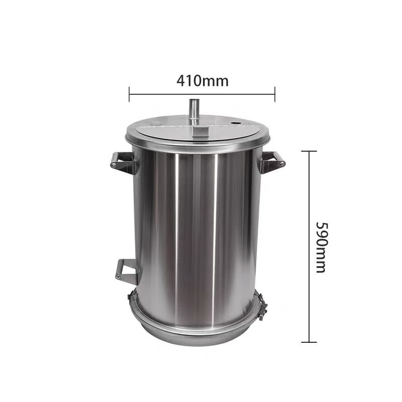 Complete powder coating hopper assembly