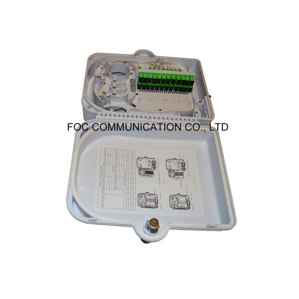 Quality Fiber Splitter Termination Box 24 Core Fiber Optic Patch Panel With 1x16 PLC for sale