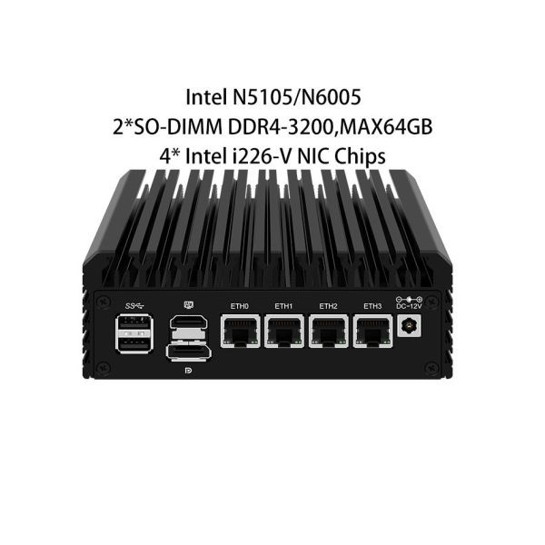 Quality Zynshield Desktop Firewall Intel N5105 Pfsense Ubuntu Linux 5*2.5g Rj45 Ethernet for sale
