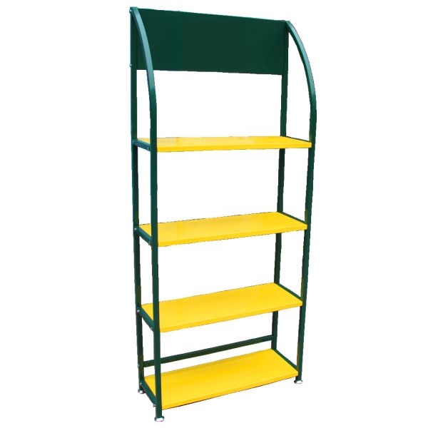 Quality Yellow Color TUV Certificate Lubricant Display Rack Four Tiers for sale