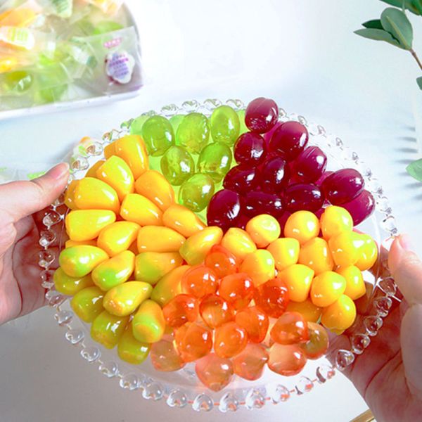Quality Mango Flavor Peeled Gummy Fruit Soft Candy Multiple Fruit Shapes for sale