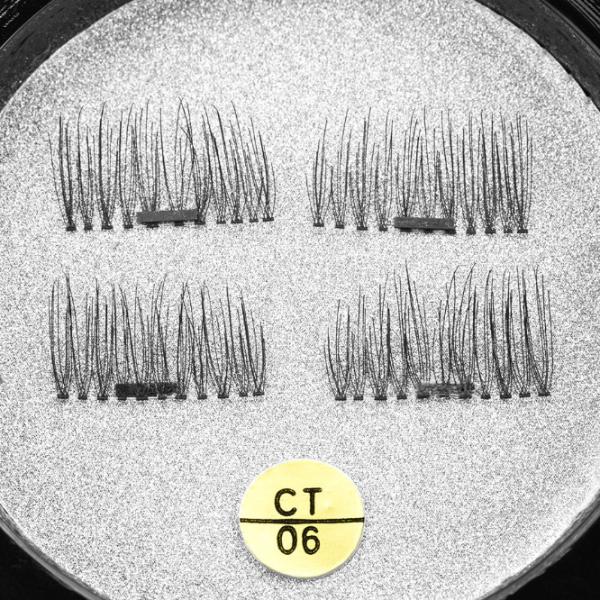 Quality Double Magnetic Eye Makeup Eyelashes Long Fake Eyelashes Synthesis Materials for sale