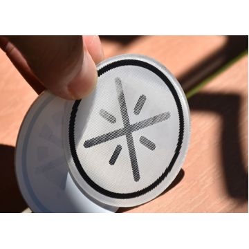 Quality Silicone Rubber Backing, Printed With A Black Reflective Logo,For Clothing for sale