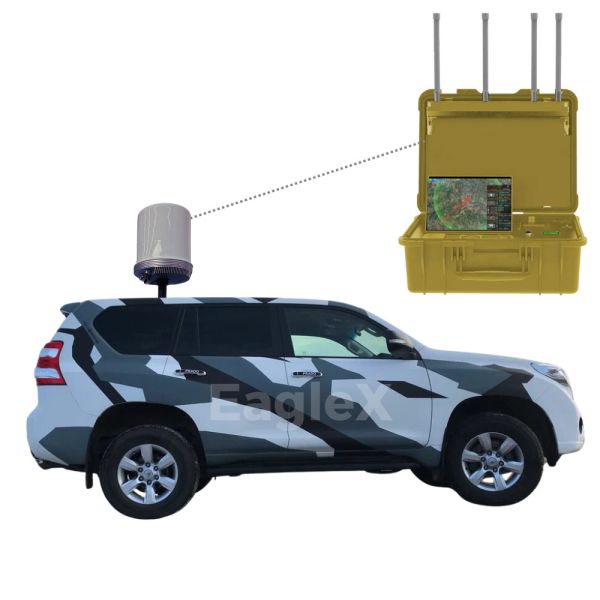 Quality Toyota Prado Modified Vehicle Drone Detection And Jamming 360 Full Airspace for sale