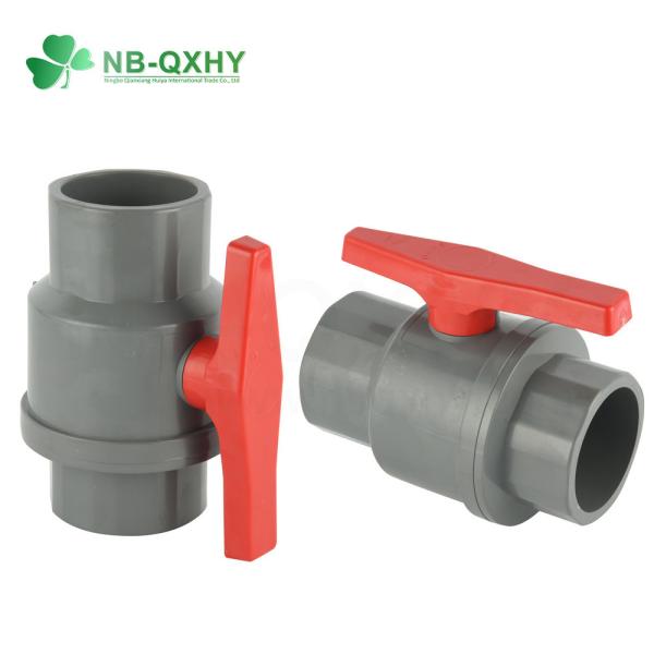 Quality Water Industrial Usage PVC 2PCS Stainless Steel Ball Valve OEM for sale