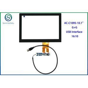 Quality 10.1 Inch Industrial Touch Screen Capacitive ITO Cover Glass ILITEK2302 IC for sale