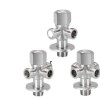 china Bathroom Three-Way Angle Stop Valve With Modern Design And Durable 304 Stainless