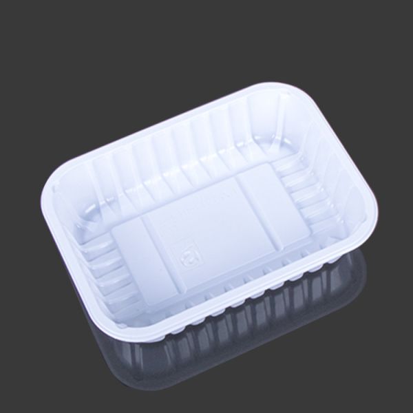 Quality PP Disposable White 18*13*4cm Plastic Meat Packaging for sale