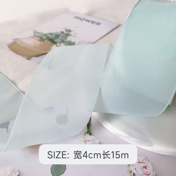 Quality High Density Polyester Organza Ribbon 40mm For Luxury Gift Packing for sale