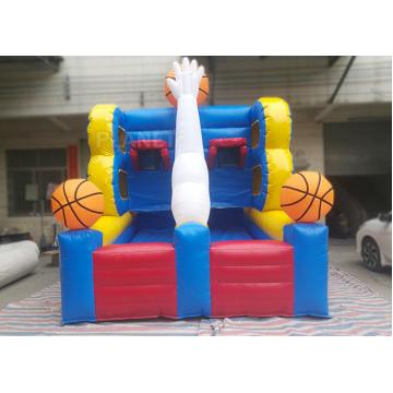 Quality Flexible Inflatable Sports Games , Double Inflatable Basketball Hoop for sale