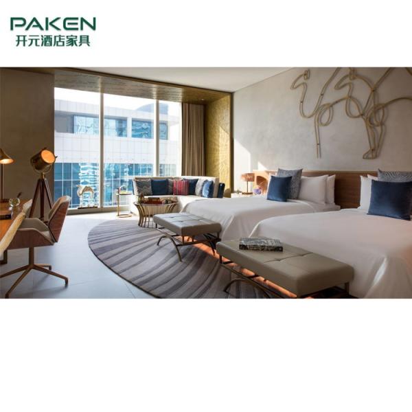 Quality Natural Texture E1 Grade Plywood Luxury Hotel Bedroom Furniture for sale