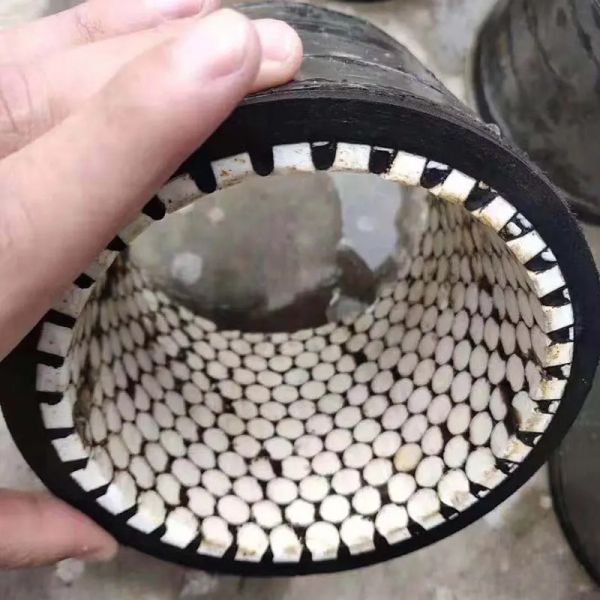 Quality South Africa Mining Ceramic Lined Hose Black with Clamps Coupling for sale