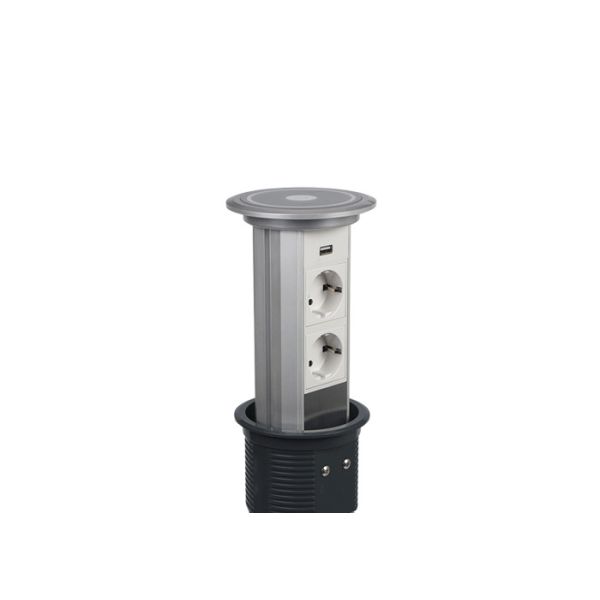 Quality Aluminium Alloy Kitchen Pop Up Power Sockets Convenient Space - Saving for sale