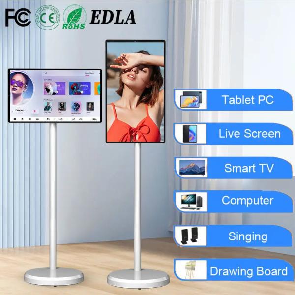 Quality 21.5 Inch Android Touch Screen HD Gaming Flat Smart TV Portable Televisions for sale