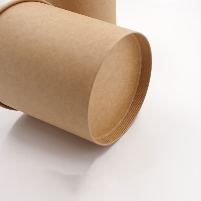 Disposable Round Rectangular Kraft Paper Bowl Soup Salad Bowl
