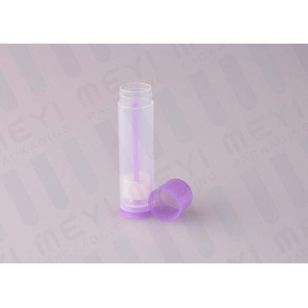Quality 5g Round Cute Colorful Clear Lip Balm Containers With Custom Logo Printing for sale