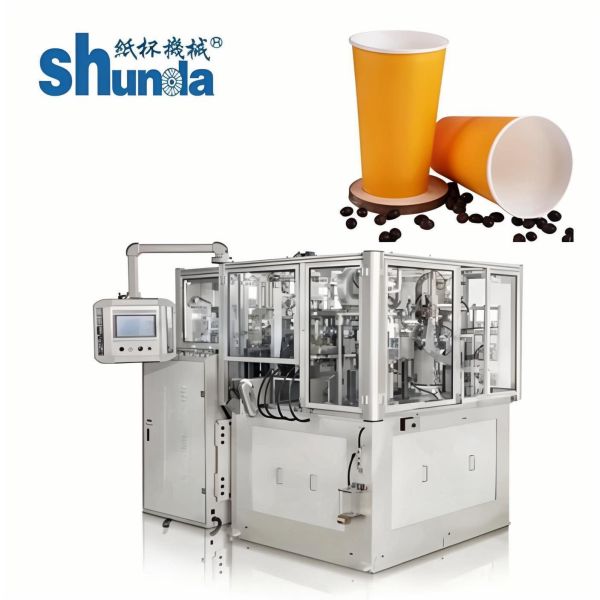 Quality Coffee Tea Disposable Cup Thermoforming Machine High Speed Paper Cup Making Machine for sale