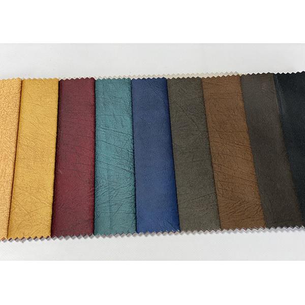 Quality Plain Sweat Leather Sofa Fabric 150gsm Faux Suede Upholstery Fabric for sale