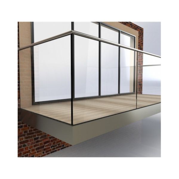 Quality Supermarket Aluminum U Channel Glass Railing 6mm-15mm Thickness for sale