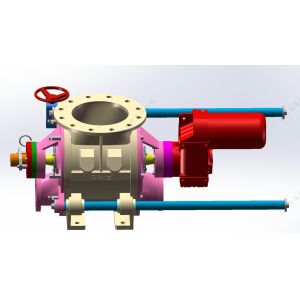 Quality Quick Release Blowing Style Powder Rotary Valve For Gravity Feeding / Dischargin for sale
