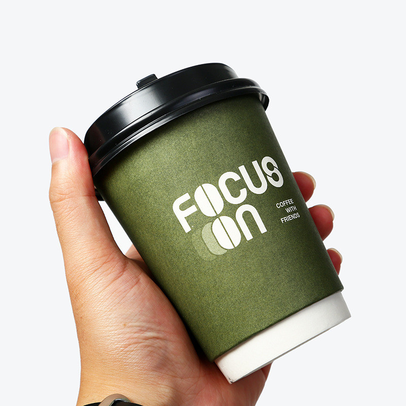 Quality Custom Biodegradable Disposable PLA Hot Coffee Paper Cups Eco-friendly and for sale
