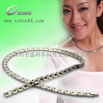 Germanium Titanium Negative Ion Health Balance 316L Stainless Steel Jewelry