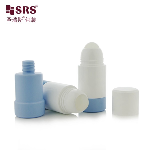 Quality PP PCR Recycled Material Replaceable Style Roller Deodorant Gel Roll On Plastic for sale