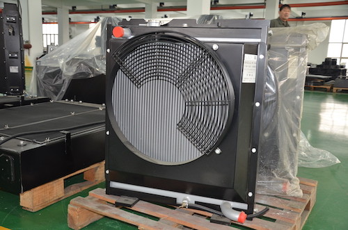 Quality High performance and heavy duty oil cooler with bar plate fin structure for for sale
